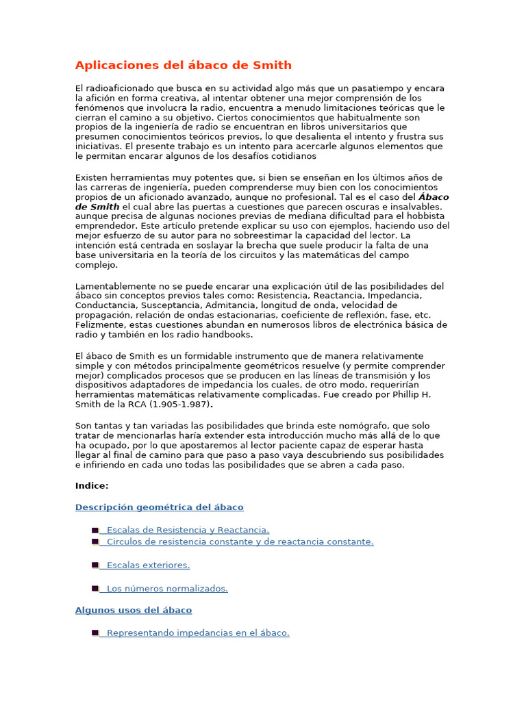 CyM - Abaco Smith | PDF | Impedancia eléctrica | Red eléctrica