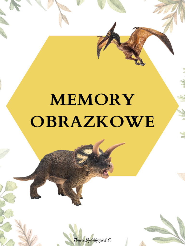 Dzień Dinozaura - Memory Obrazkowe | PDF