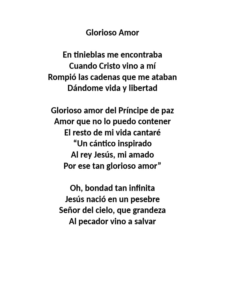 Glorioso Amor del Príncipe de Paz | PDF
