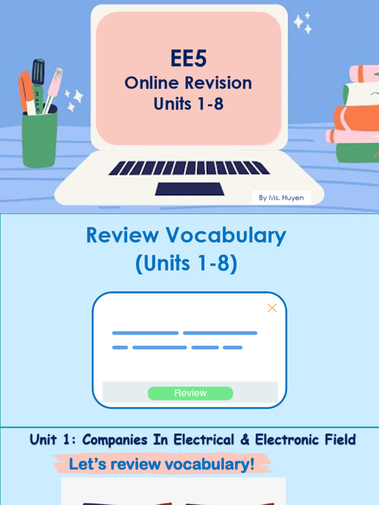 Revision Vocab+Gram - PT1 - TADT5-2025 | PDF | Verb | Clause