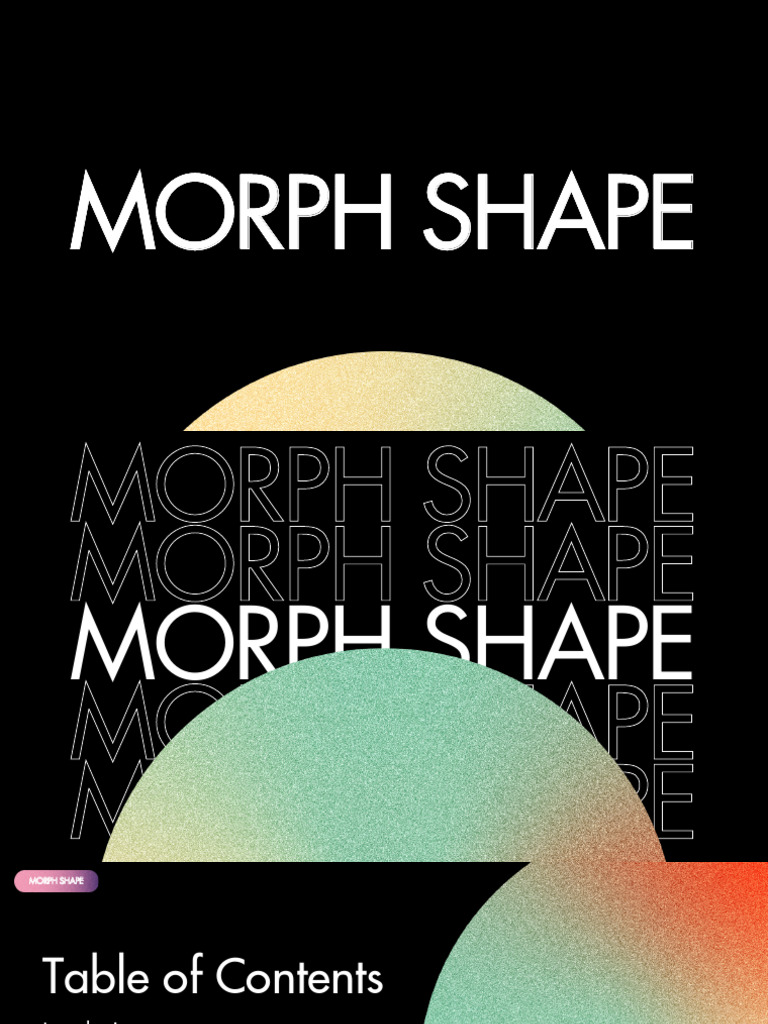 Gradient Texture Morph Shapes Slides | PDF | Graphic Design | Publishing