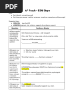 AP Psychology EBQ Guidelines and Examples | PDF | Concept | Science