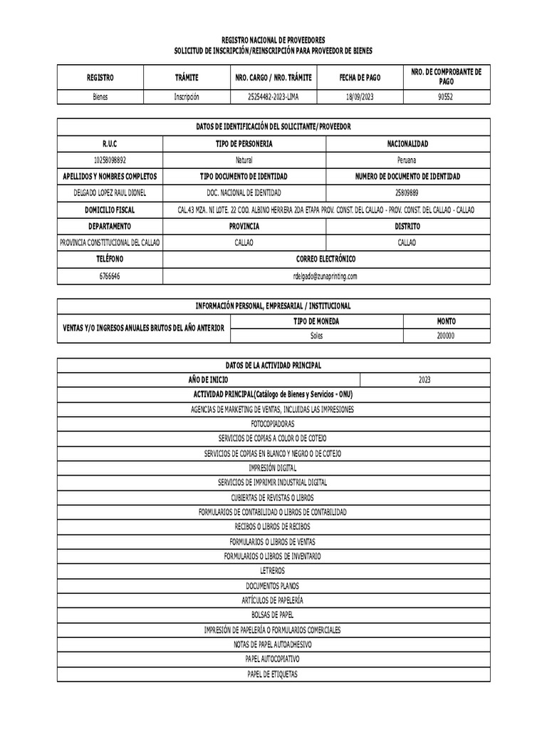 RNP - Vista de Datos Completos | PDF