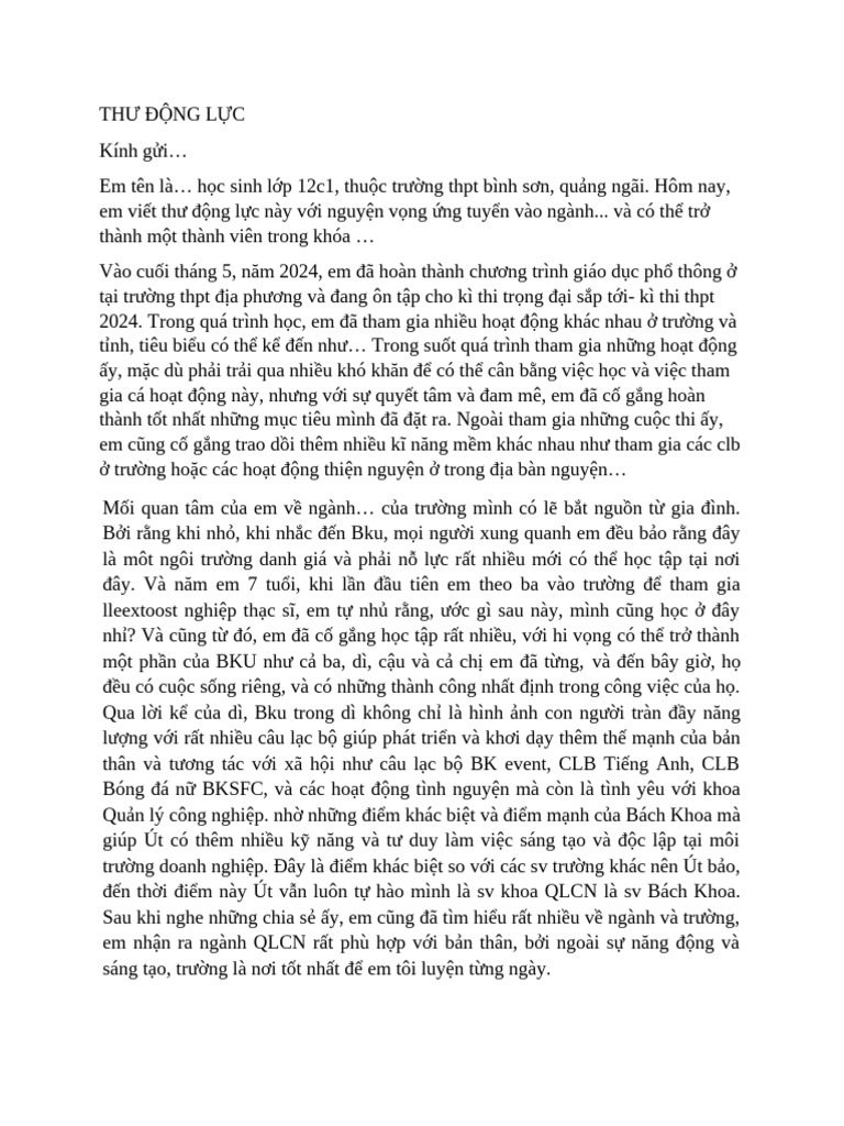 Thư Đ NG L C | PDF