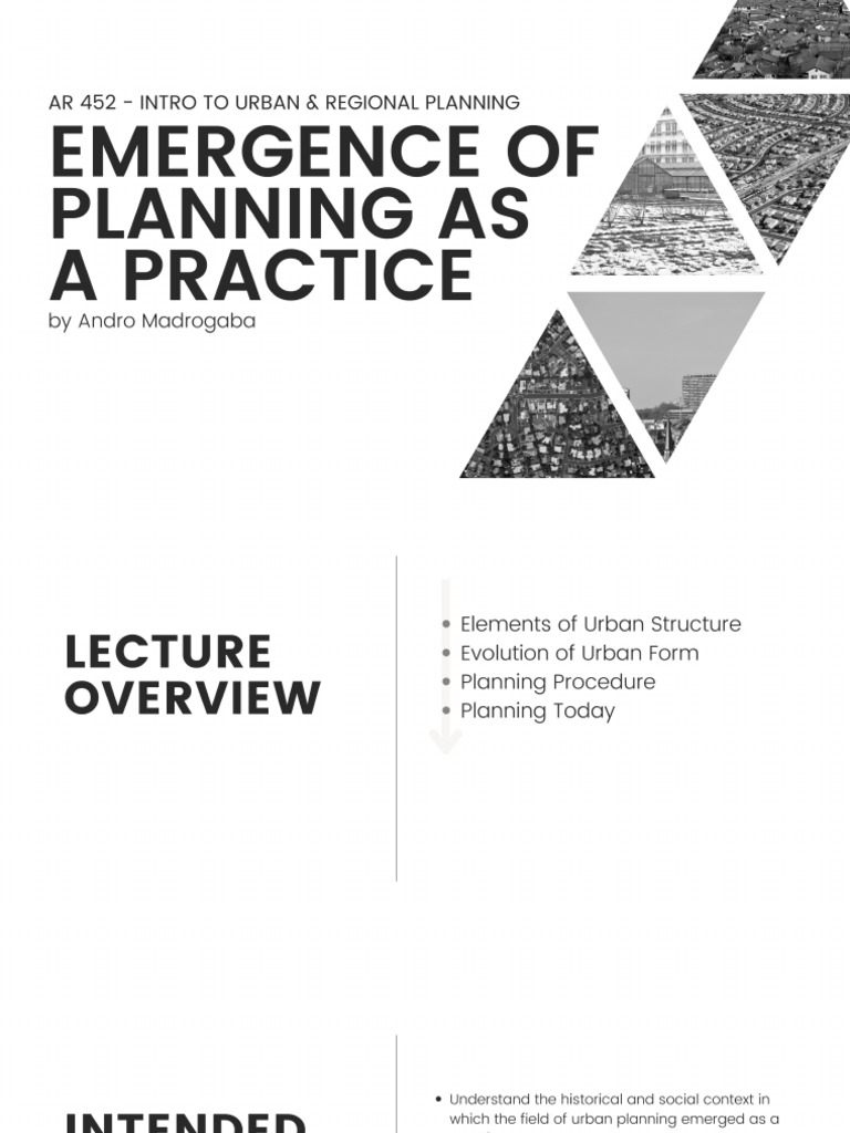 2.1. Emergence of Planning As A Practice | PDF