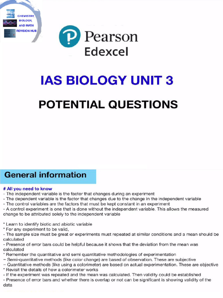 Unit 3 Potential Questions | PDF