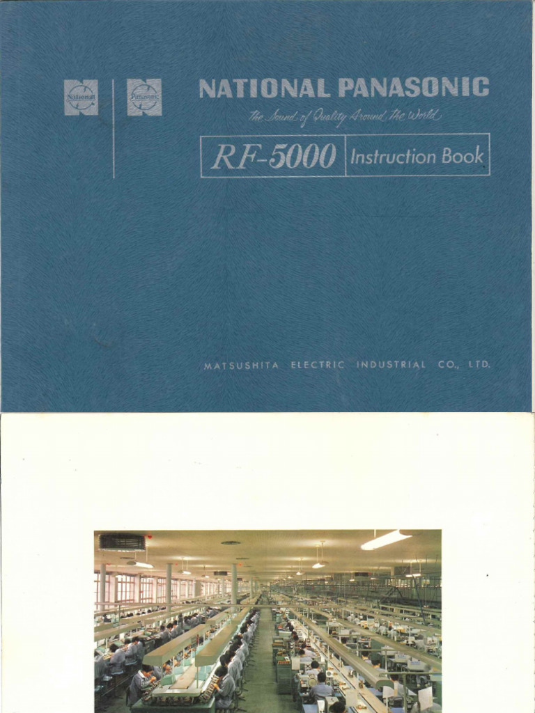 PANASONIC RF-5000 Owner's Manual | PDF