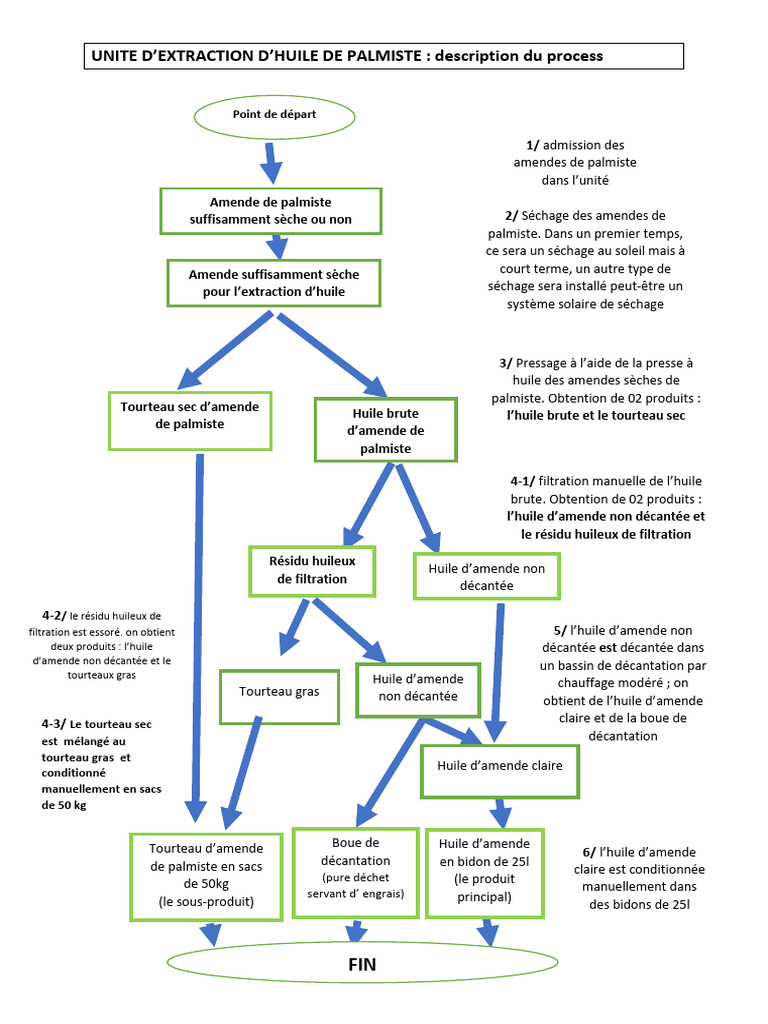Processus d'extraction d'huile de palmiste | PDF | Pétrole