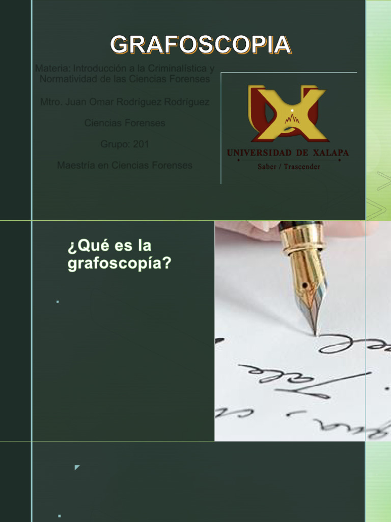 GRAFOSCOPIA MCF | PDF | Escritura | Ciencia forense