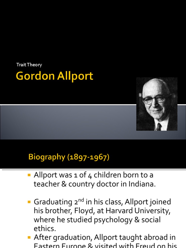 Gordon Allport | Social Psychology | Cognition
