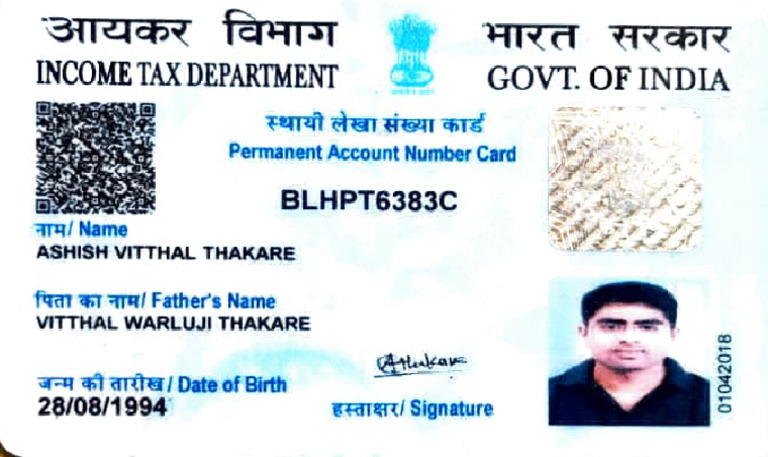 PAN Card Details for Ashish Thakare | PDF