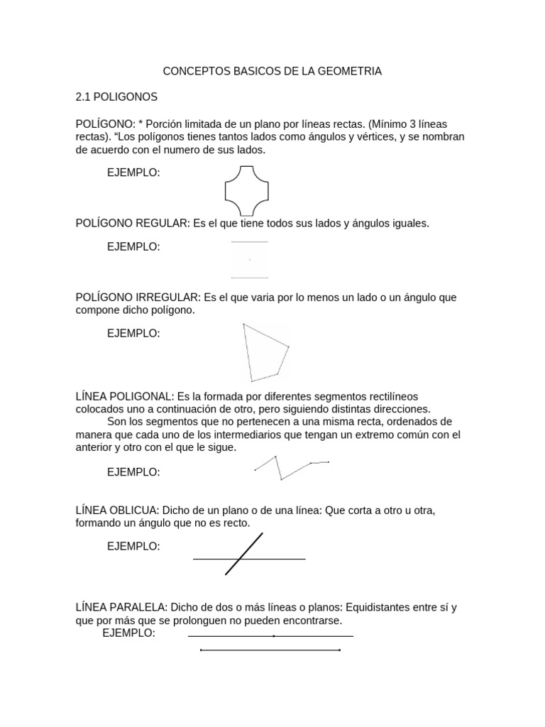 Conceptos Basicos de La Geometria-Poligonos | PDF