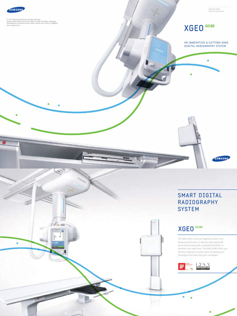 Samsung Xgeo Gc80 | PDF | X Ray | Radiography