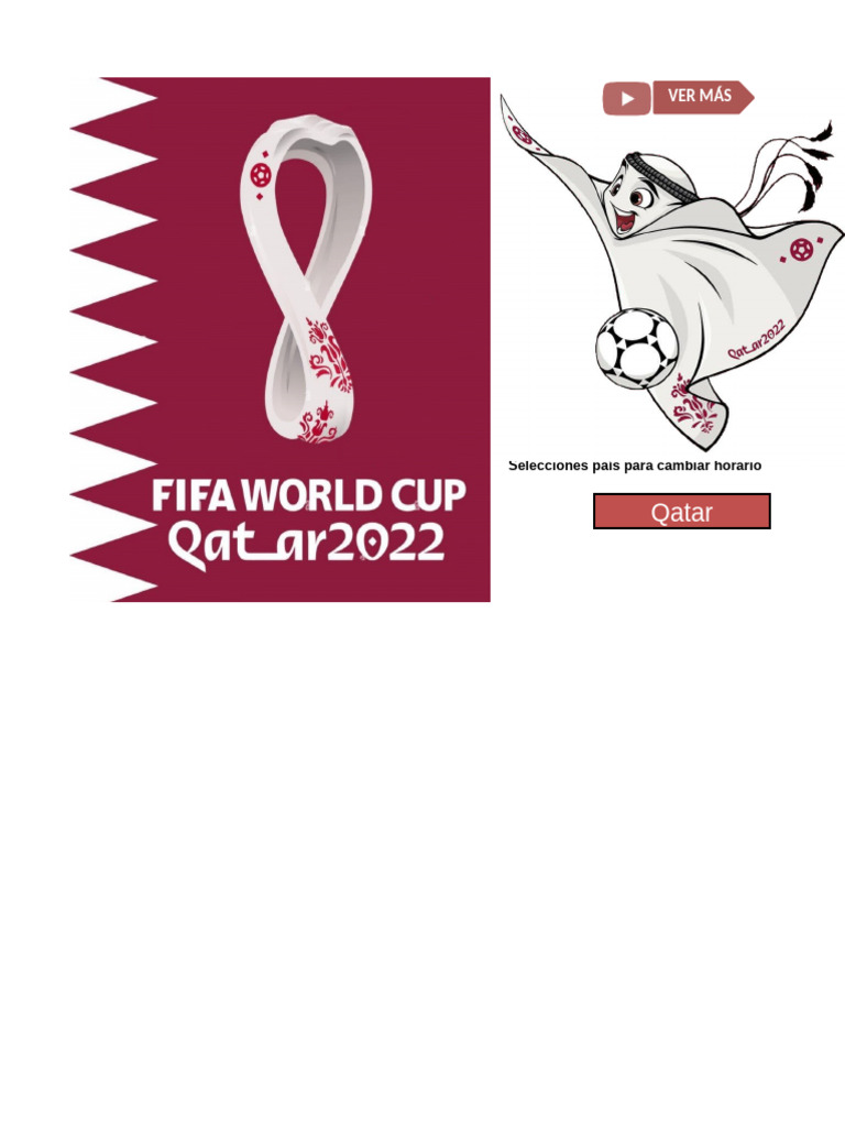 Fixture Qatar 2022 | PDF | FIFA Copa del Mundo | Torneos de la Copa ...
