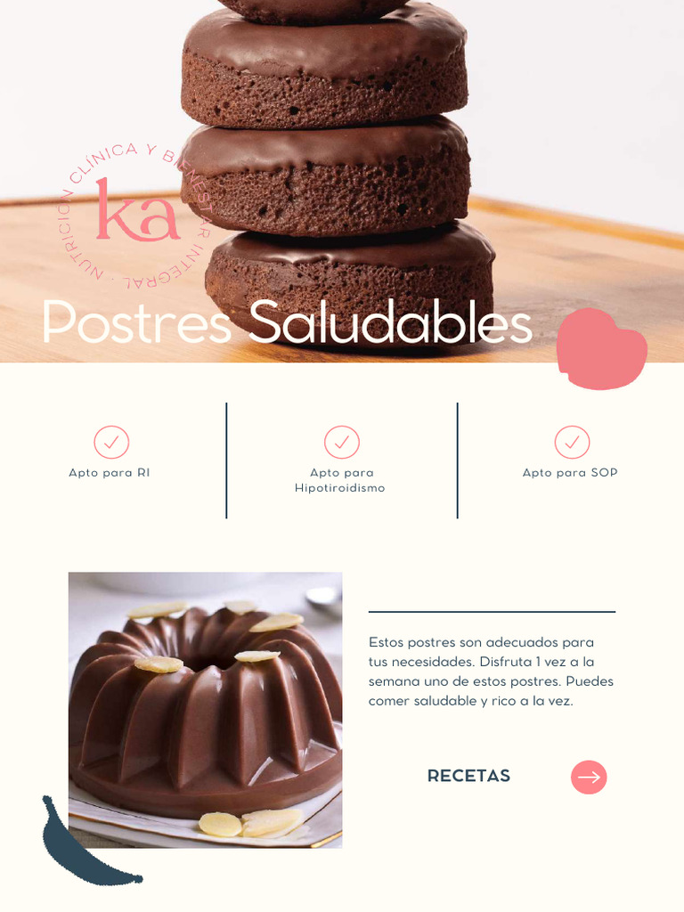 Postre Saludables Marzo 2025 | PDF | Chocolate | Gelatina
