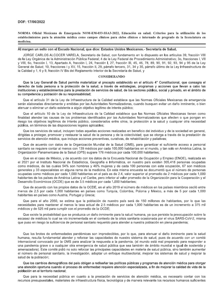 Nom em 033 Ssa3 2022 | PDF