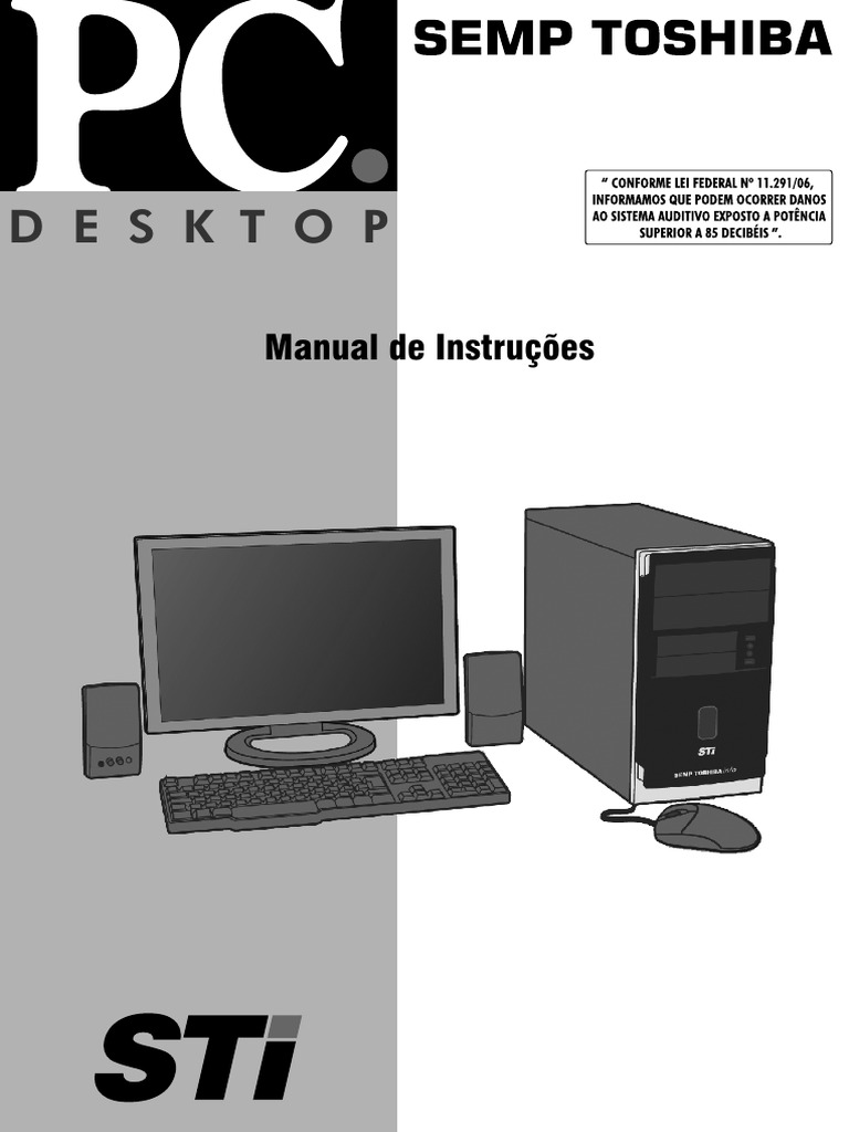 Manual de Instruções do PC Semp Toshiba | PDF | Cópia de segurança | USB
