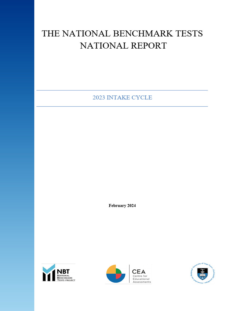 NBT National Report 2023 Intake 07032024 | PDF | Trigonometry | Curriculum