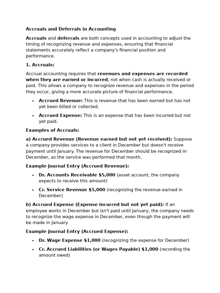 1 | PDF | Deferral | Accrual