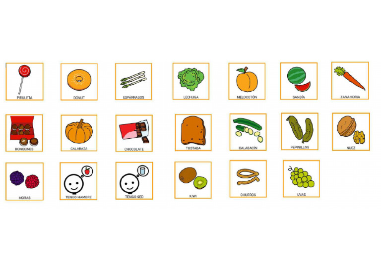 Pictograma Alimentos | PDF