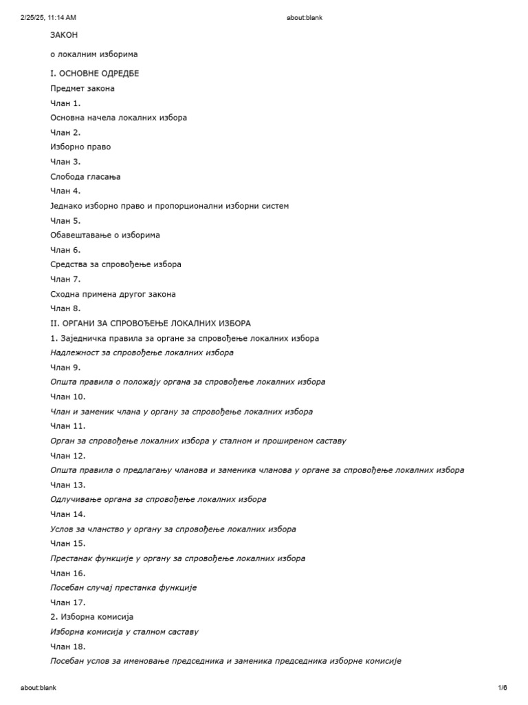 Lokalni Izbori Struktura | PDF