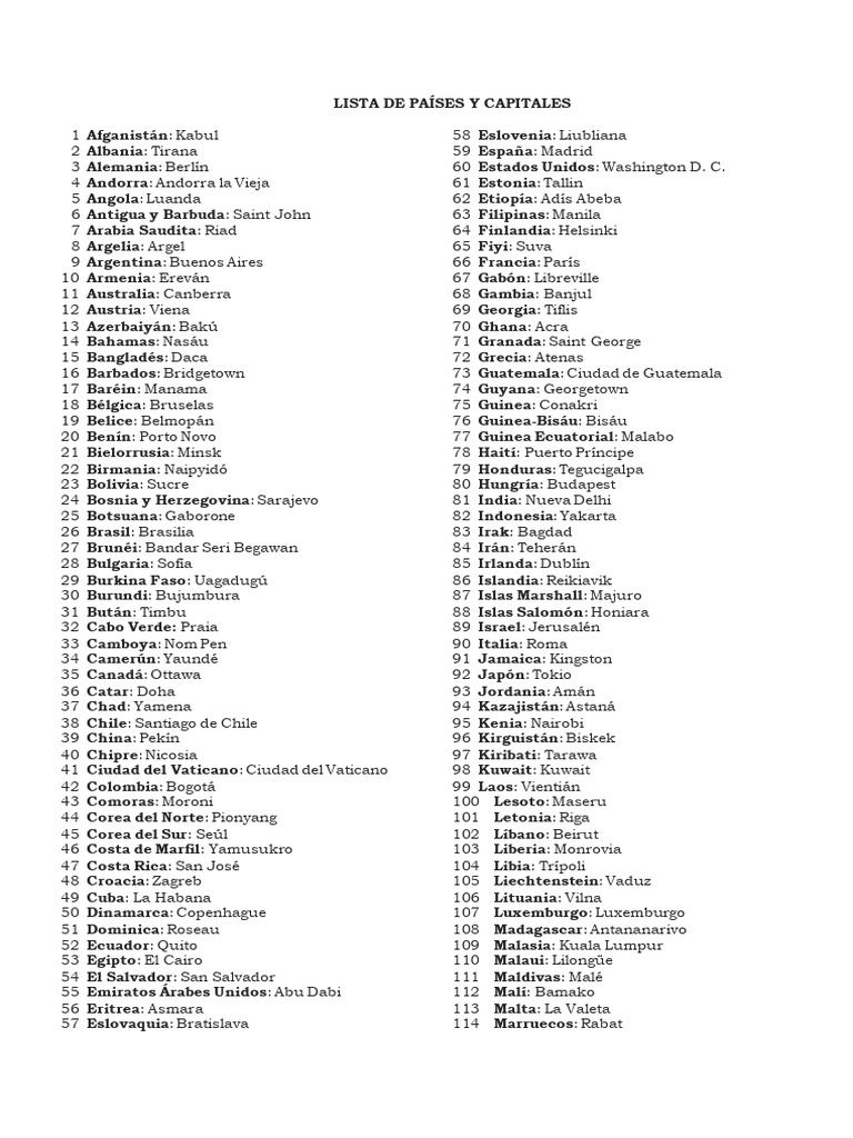 Capitales (Act3) | PDF