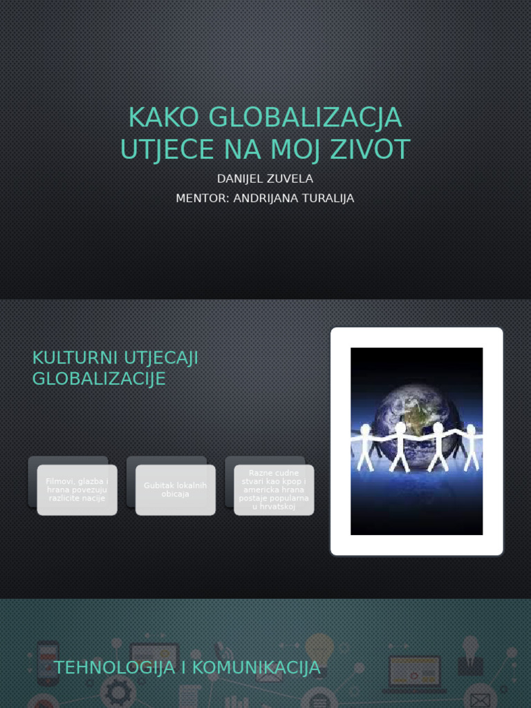 KAKO GLOBALIZACJA Utjece Na Moj Zivot | PDF