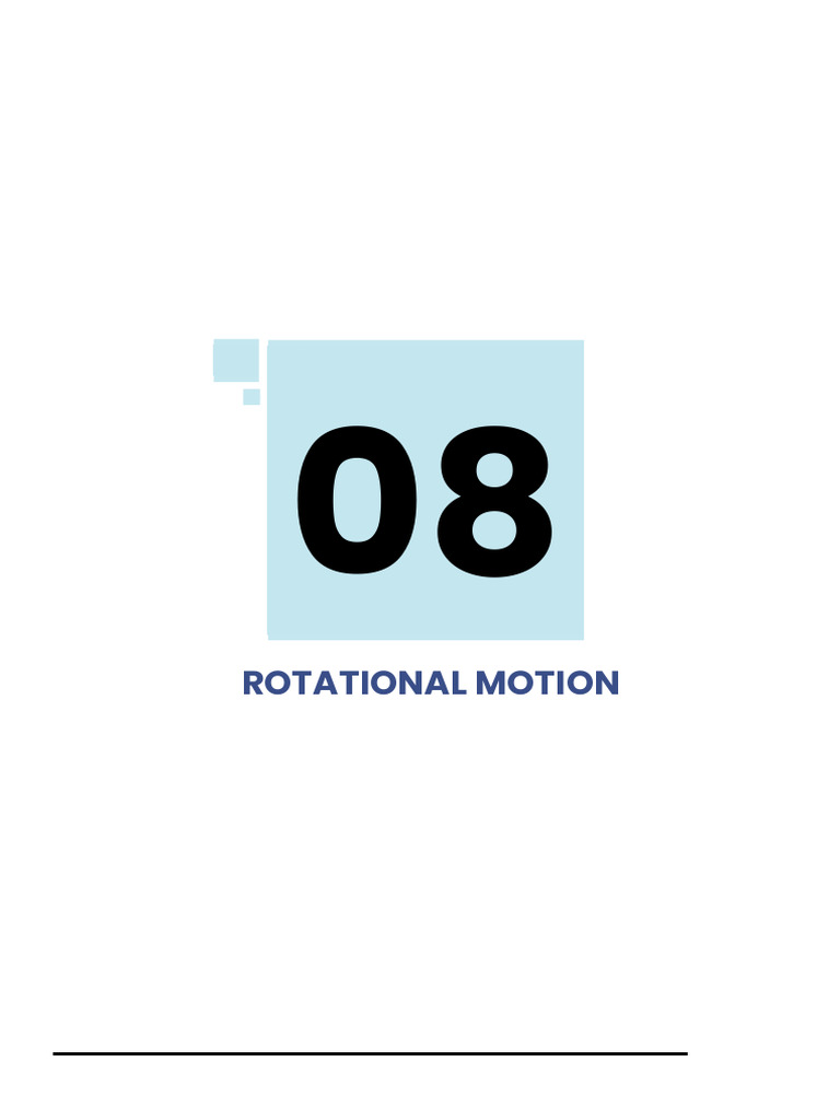 Rotational Motion | PDF | Rotation Around A Fixed Axis | Mechanical Engineering