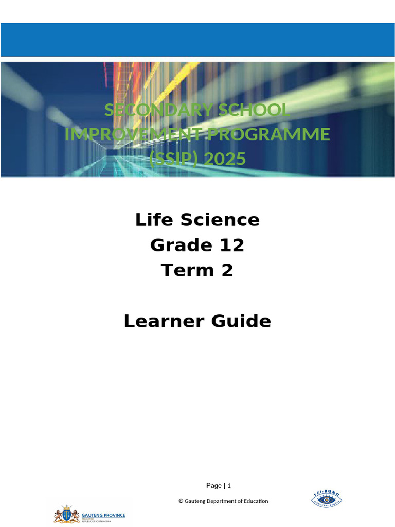 Life Science Lg - Sci Bono 2025 | PDF | Dominance (Genetics) | Genotype