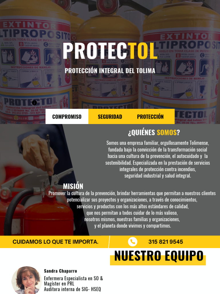 Portafolio Empresarial Protectol | PDF | Dióxido de carbono