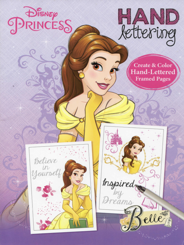 Disney Princess - Belle - Hand Lettering | PDF