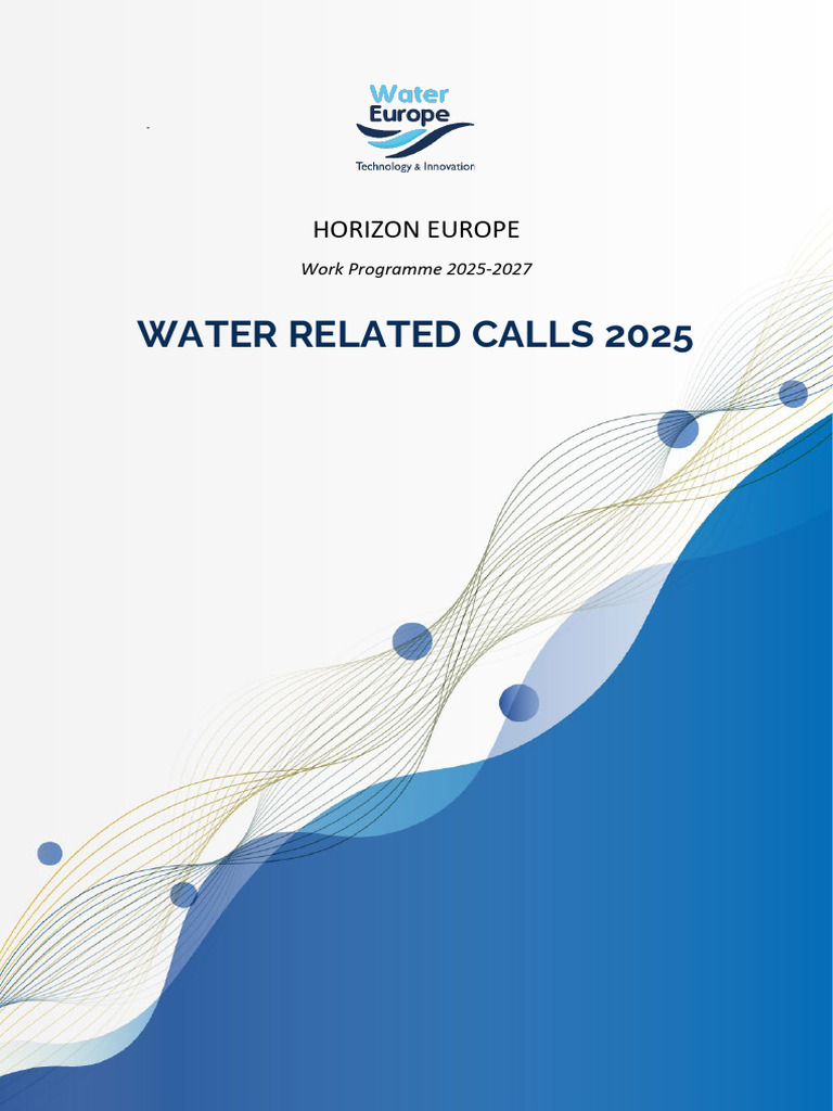 Water Calls 2025 All Clusters | PDF | Sustainability | Water Resources