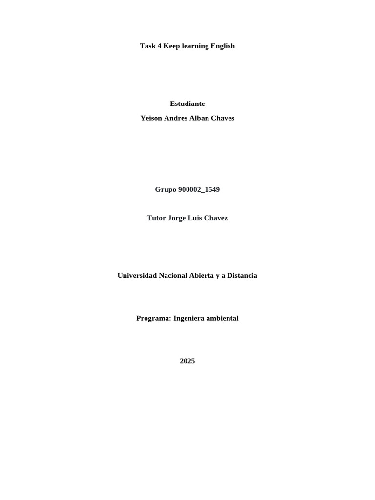 Task 4 Keep Learning English | PDF