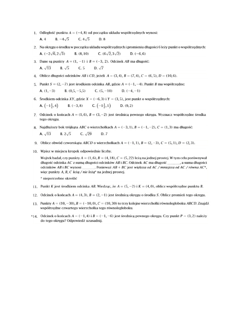Uklad Wspolrzednych | PDF