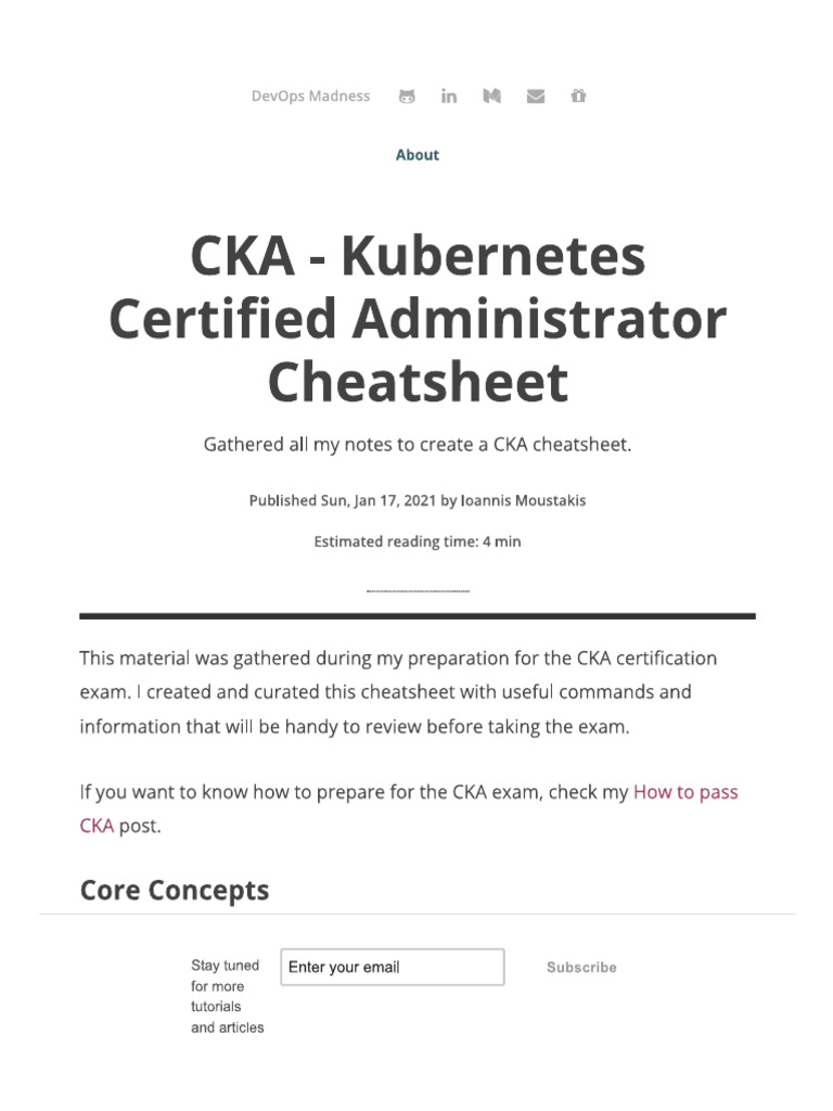 CK A Cheat Sheet | PDF