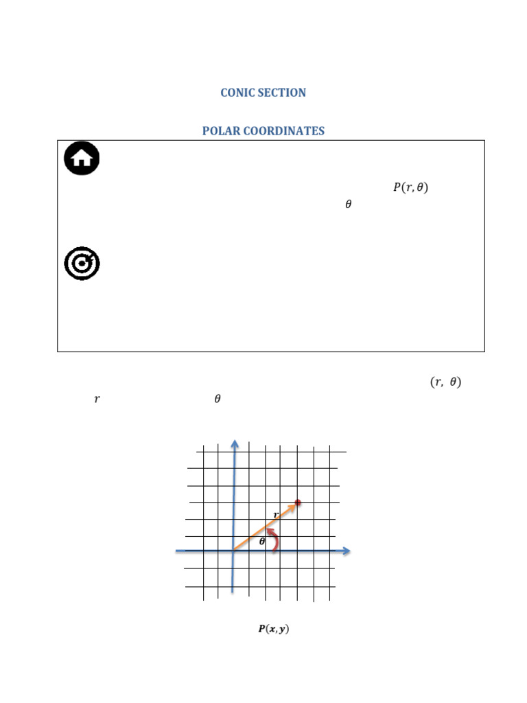 Polar Coordinates and Conic Sections | PDF | Coordinate System ...