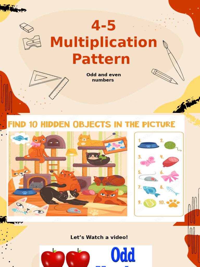 4-5 Multiplication Patteren (Odd - Even Numbers) | PDF | Arithmetic