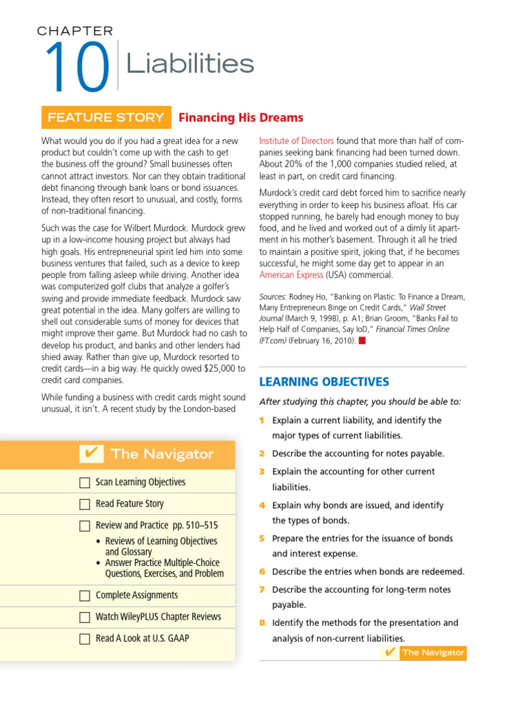 FA II - Chapter 3, Liabilities | PDF | Bonds (Finance) | Present Value