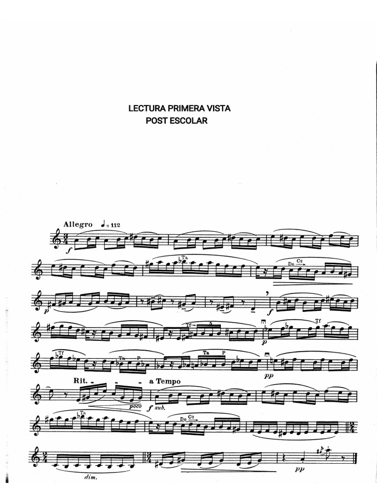 Lectura Primera Vista General | PDF
