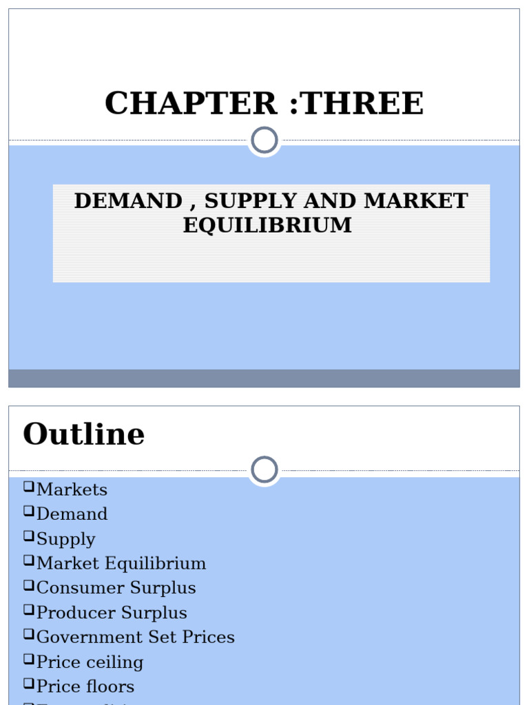 Chapter 3 Demand and Supply Sem2 | PDF | Economic Surplus | Demand