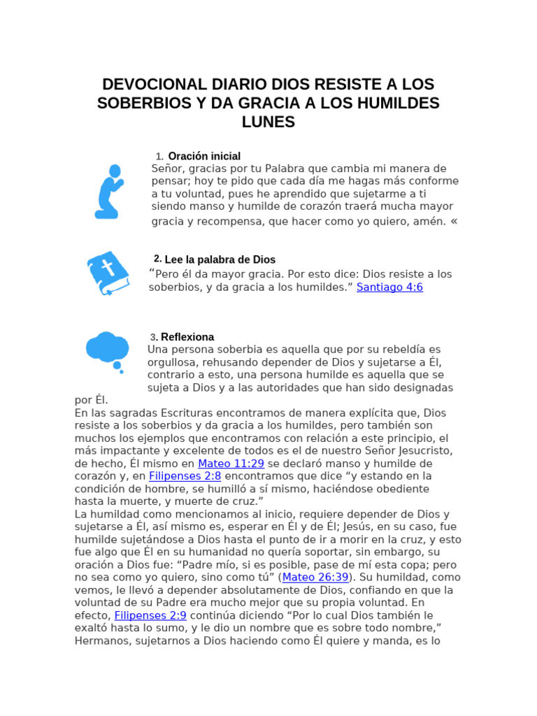 Devocional Diario Del 28 de Abril Al 03 de Mayo | PDF | Cristo (título ...