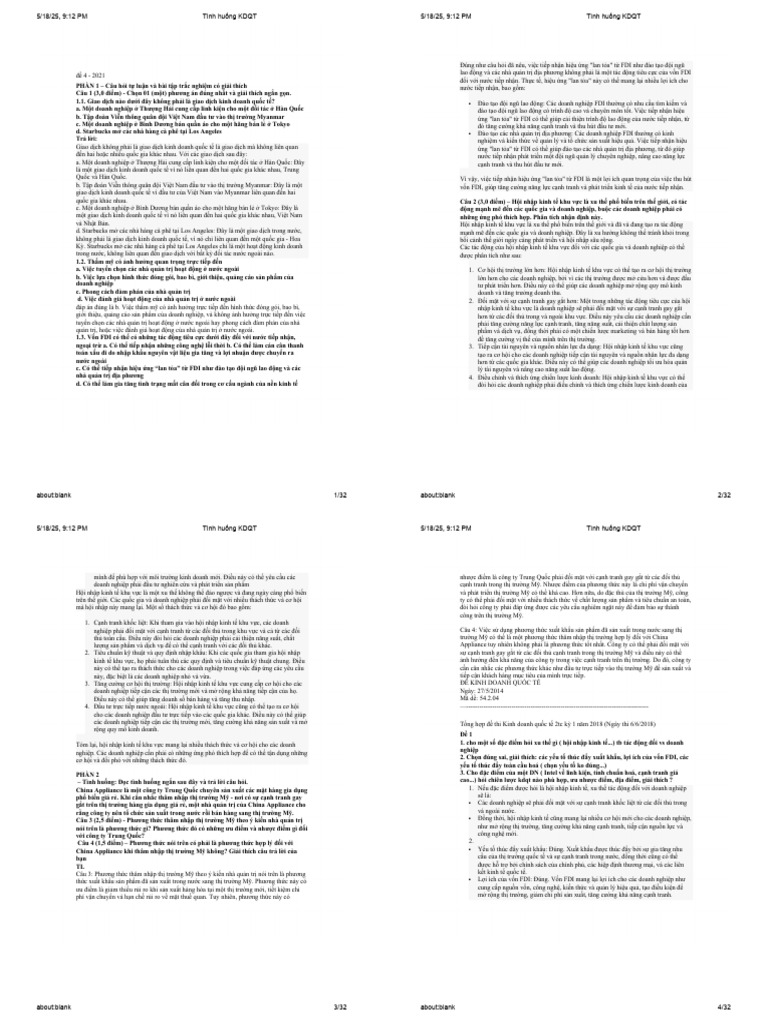 Tình huống KDQT | PDF