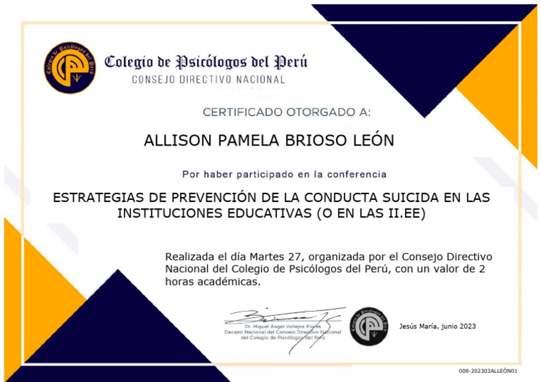 Allison Pamela Brioso Leã - N | PDF