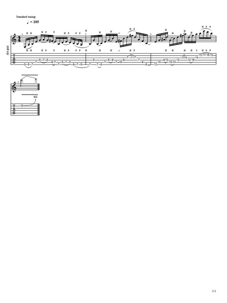 Guitar Standard Tuning Guide | PDF