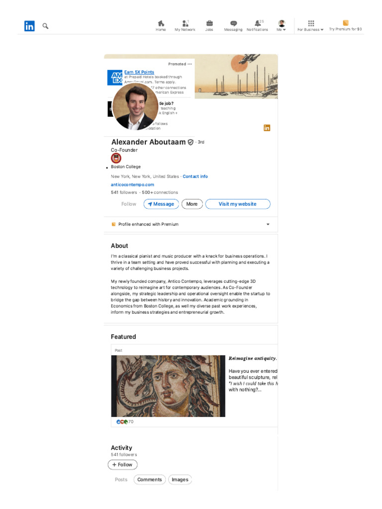 Antico Contempo: Bridging Art and Tech | PDF | Business