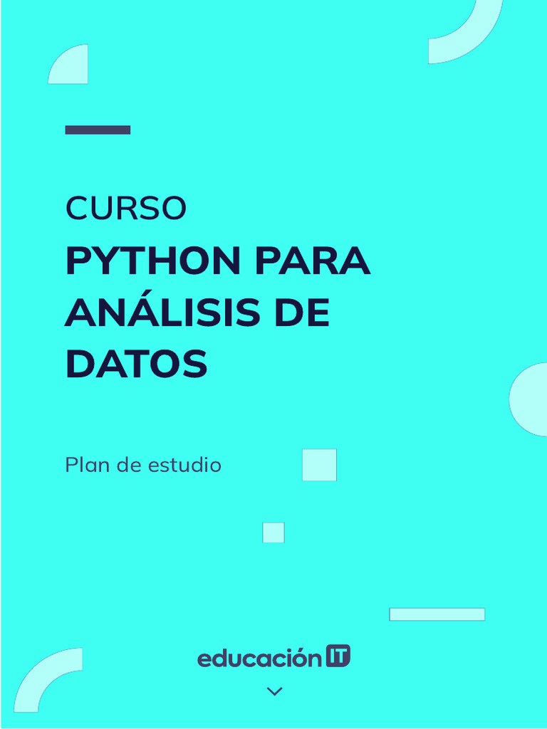 Curso de Python para Analisis de Datos | PDF | Python (lenguaje de programación) | Informática