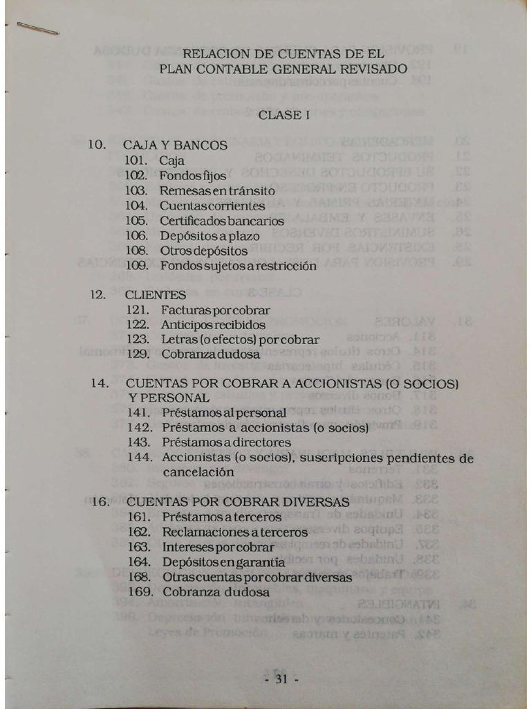 Plan Contable General | PDF