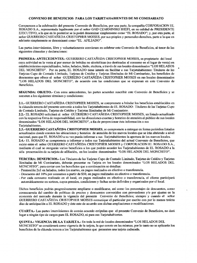 Convenio Firmado | PDF