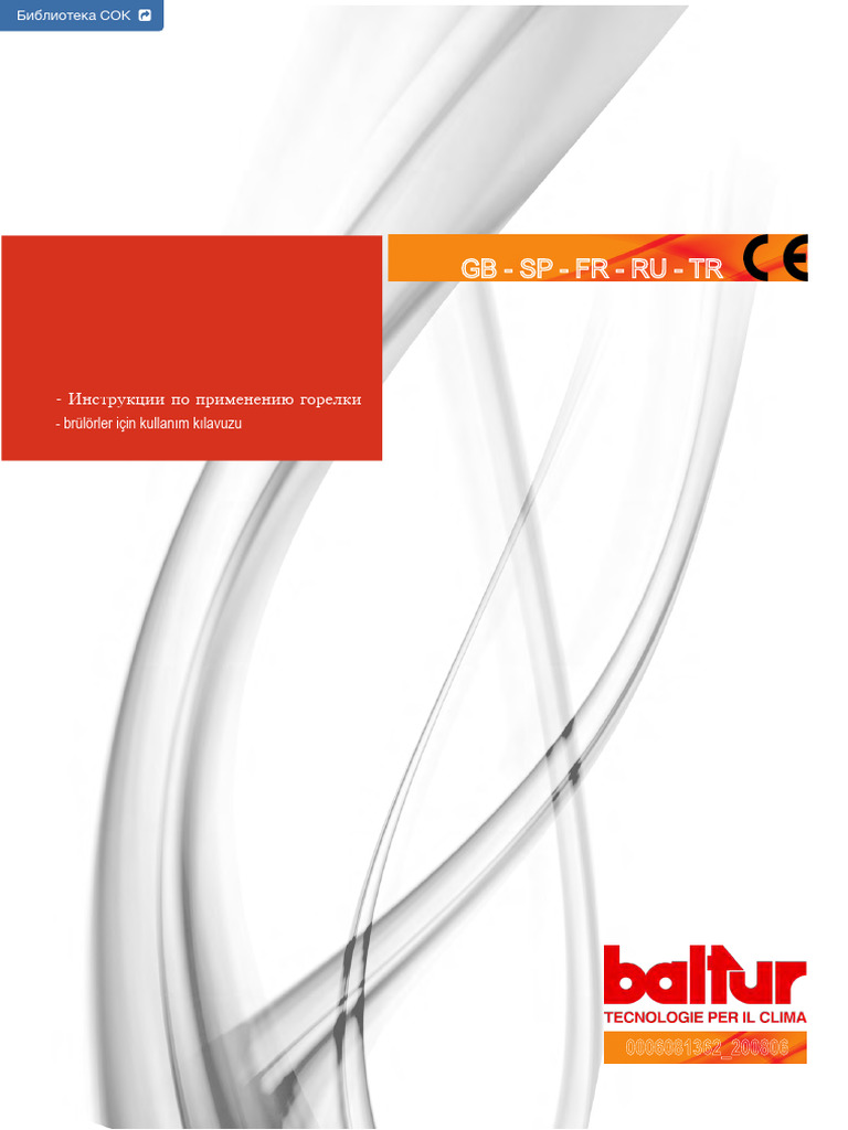 QUEMADOR BALTUR | PDF | Boiler | Combustion