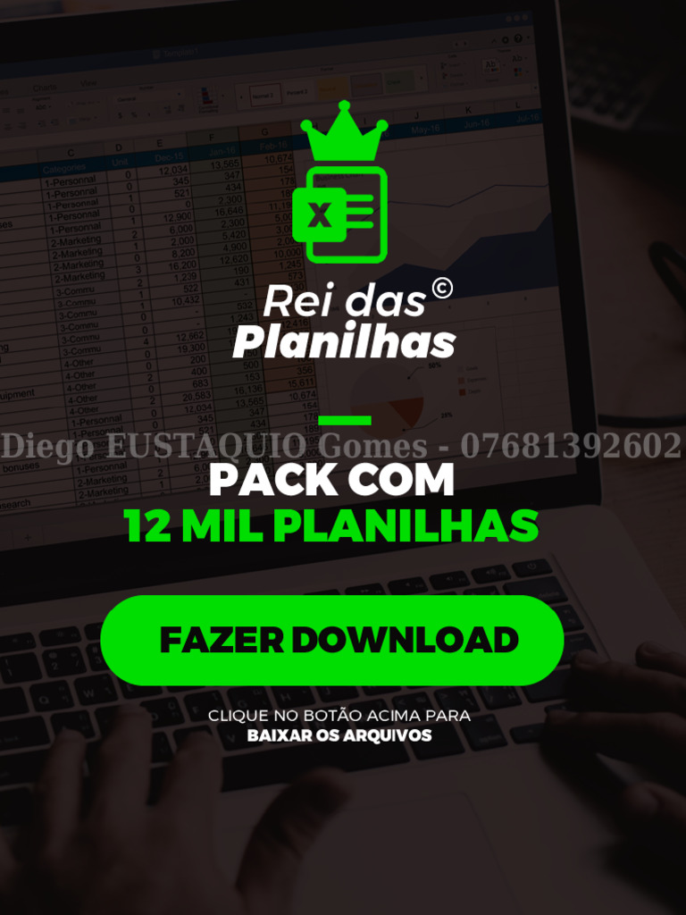 12 Mil Planilhas No Excel Download | PDF